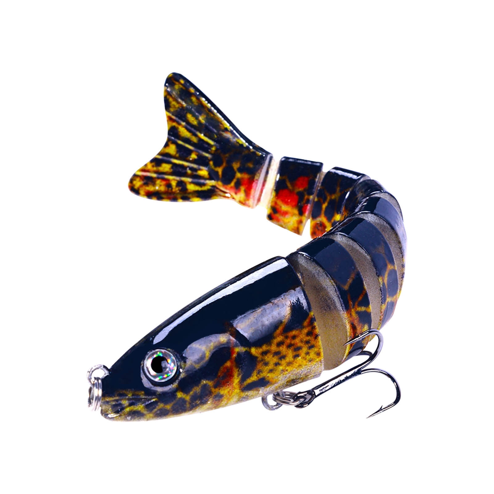 Multi Joint Fishing Lure 12.8cm False Bait Sinking Saltwater Hardened ...