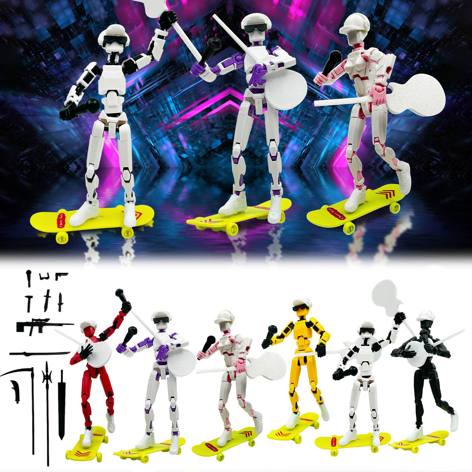 Multi-Jointed Action Figures,T13 Action Figure 3D Printed Action Figure ...