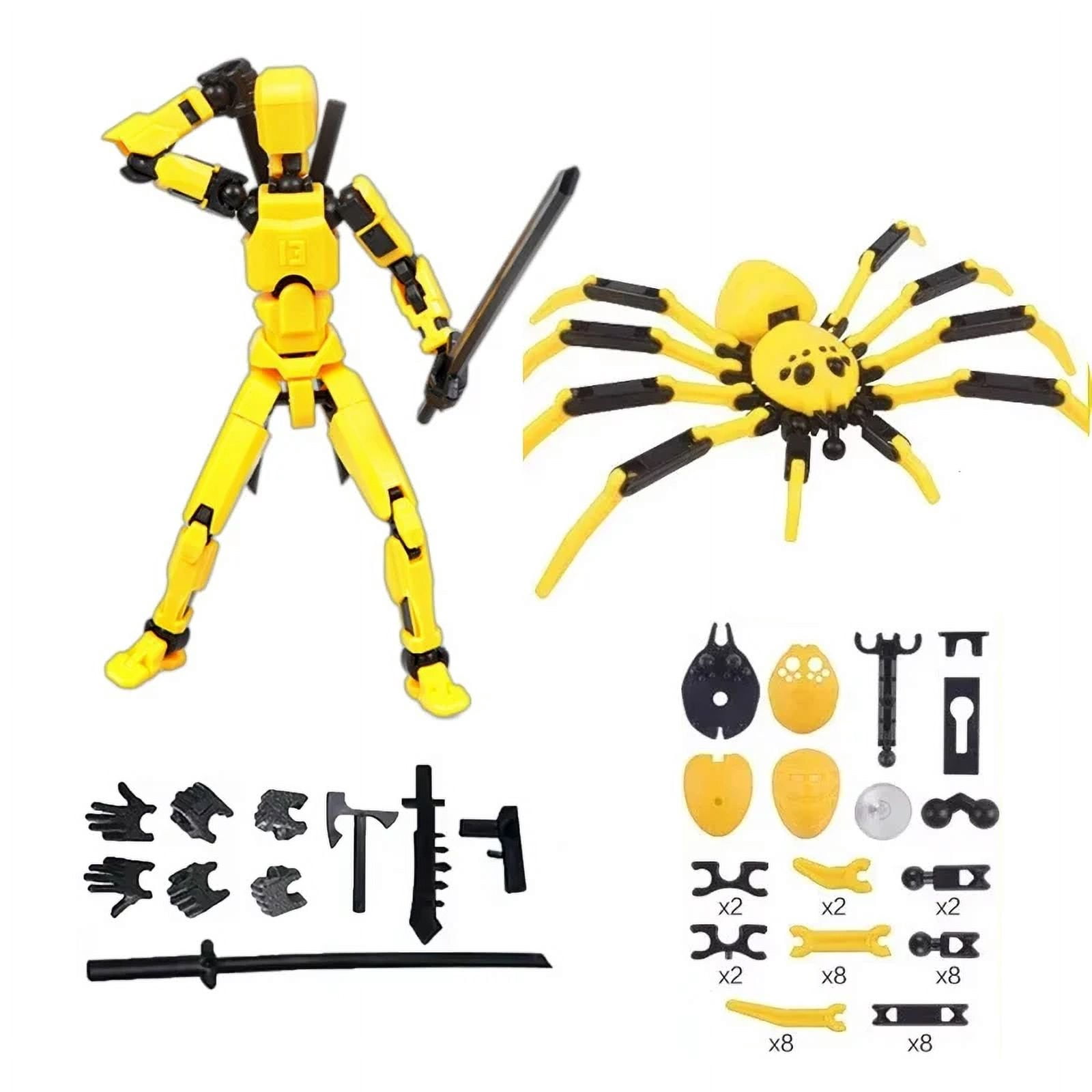 Multi-Jointed Movable Robot 3D Printed Mannequin Toy 13 Action Figure ...