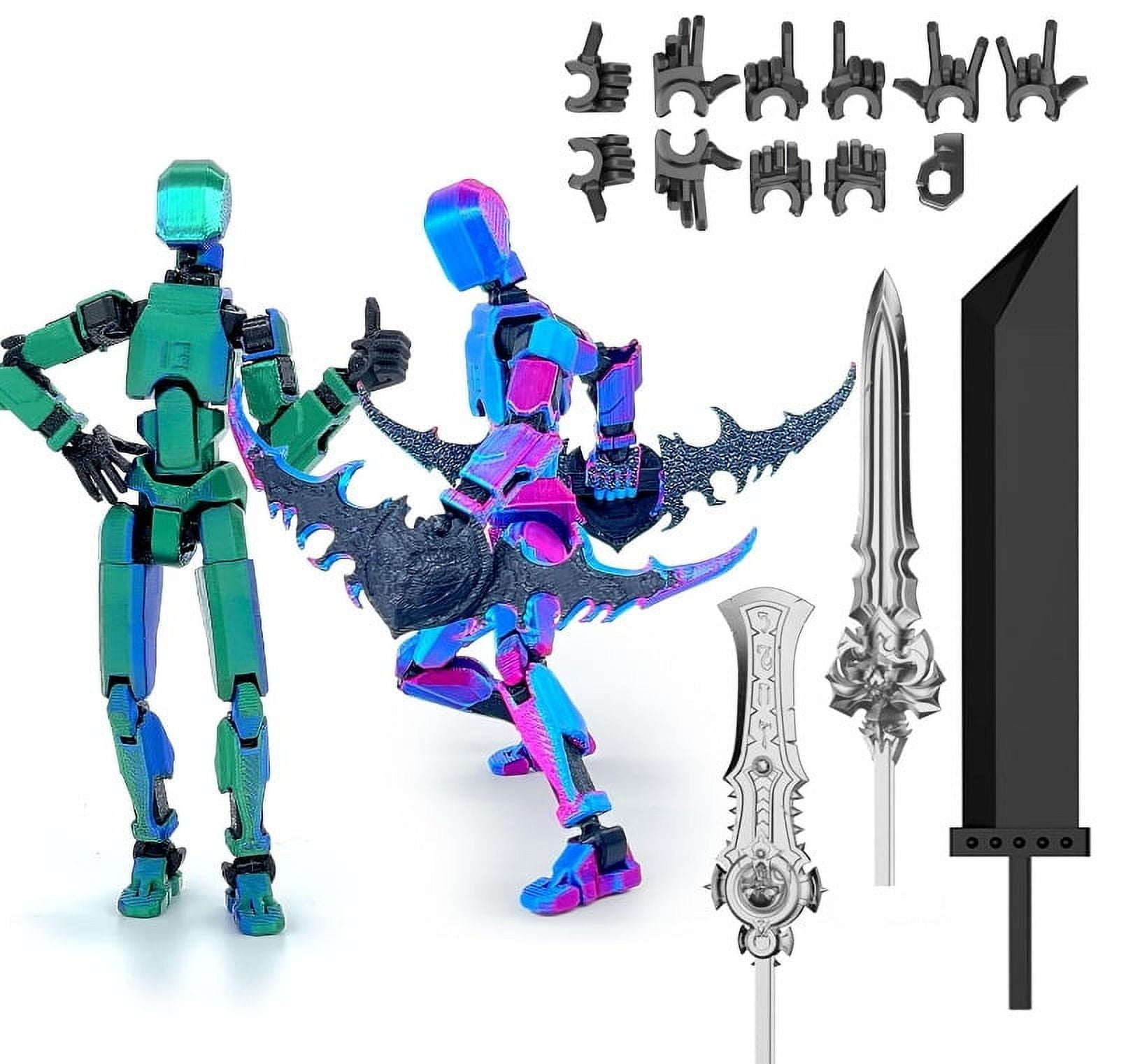 Multi Jointed Movable Robot 3D Printed Mannequin Toys lucky PVC Model ...