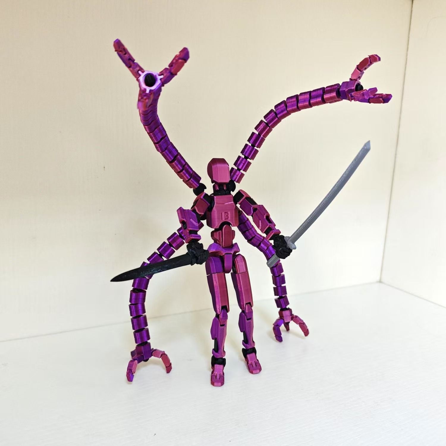 Multi Jointed Movable Robot 3D Printed Mannequin Toys lucky PVC Model ...