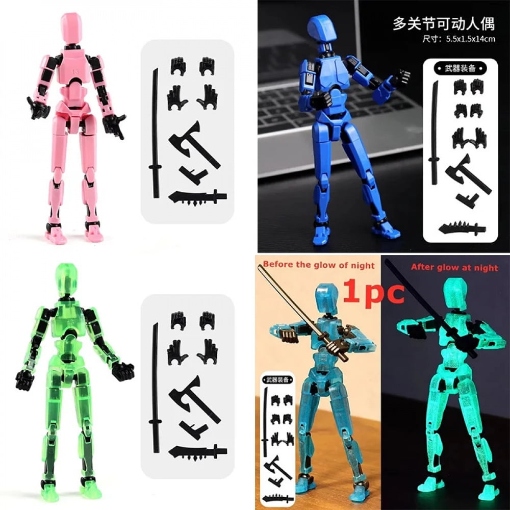 Multi-Jointed Movable Shapeshift Robot 3D Printed Mannequin Character ...