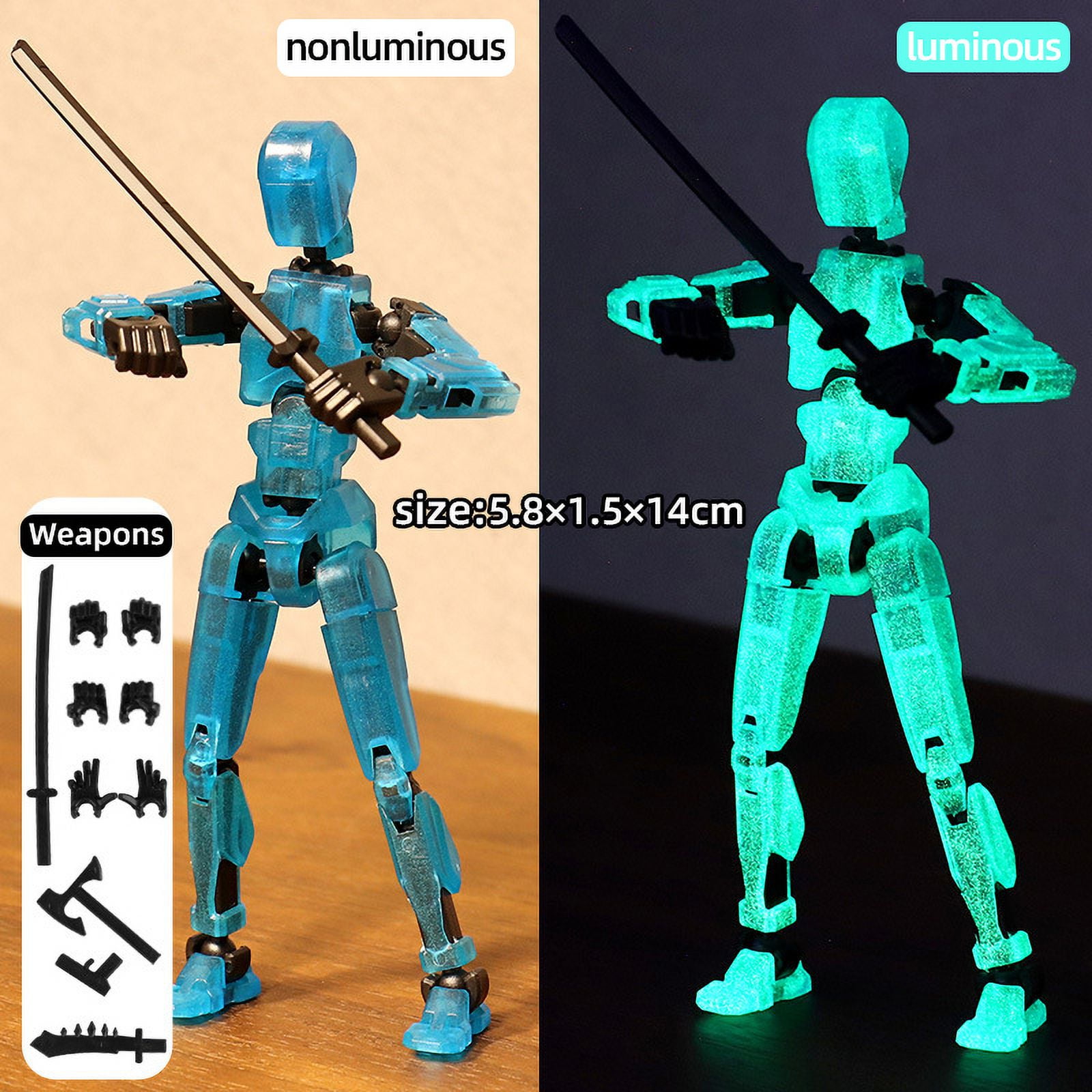 Multi-Jointed Movable Shapeshift Robot 3D Printed Mannequin Dummy 13 ...