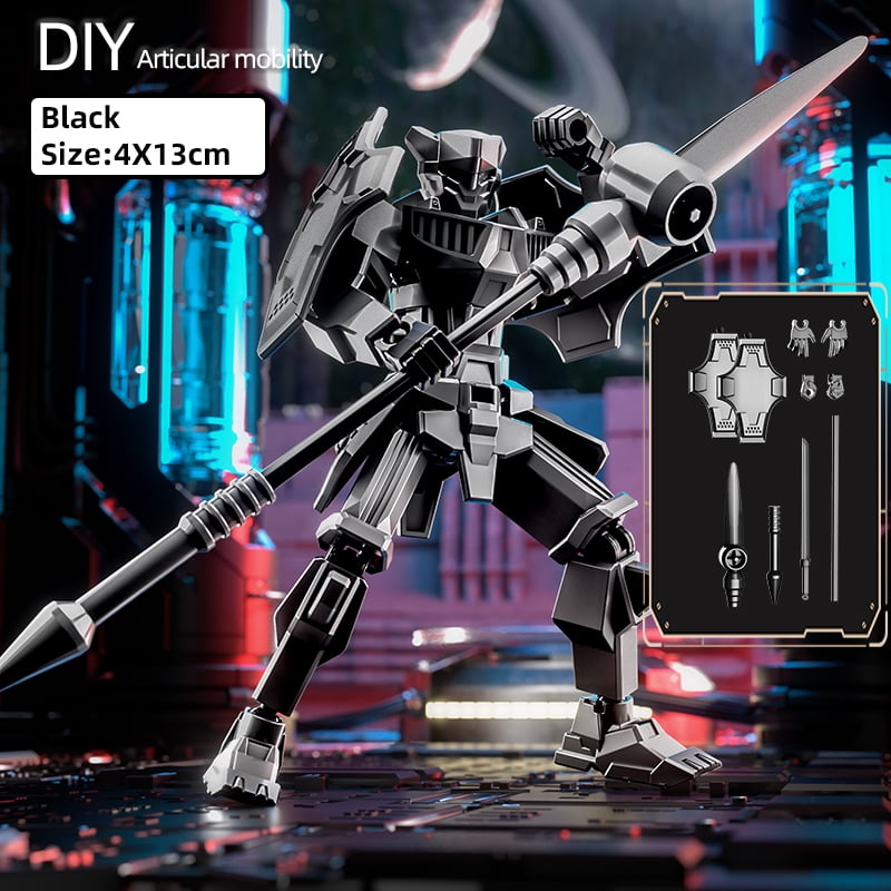 Multi-Jointed Movable Shapeshift Robot Warrior 3D Printed Knight ...