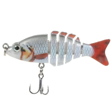 5pcs Multi Jointed Swimbait 6cm 4.7g 6 Segment Lifelike Artificial Hard ...