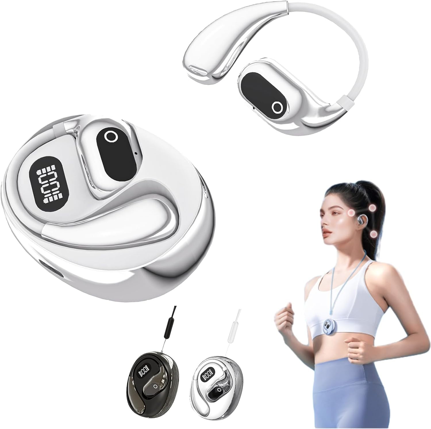 Multi-Language Smart Translation Bluetooth Headset, Open Air 5 Ows ...
