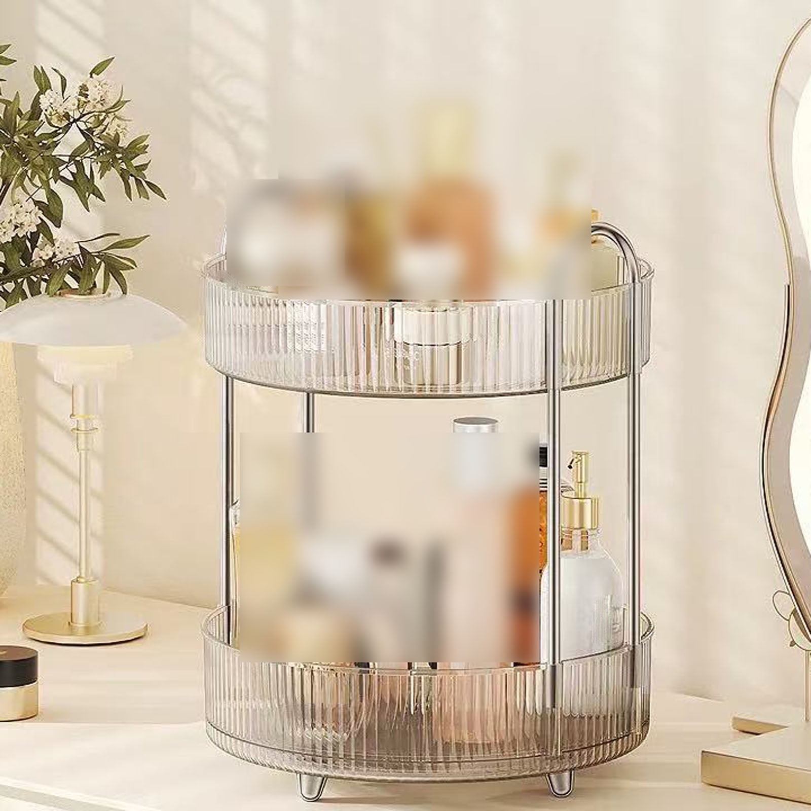 Multi-Layer Bathroom Storage Box, Stackable Organizer for Toiletries ...
