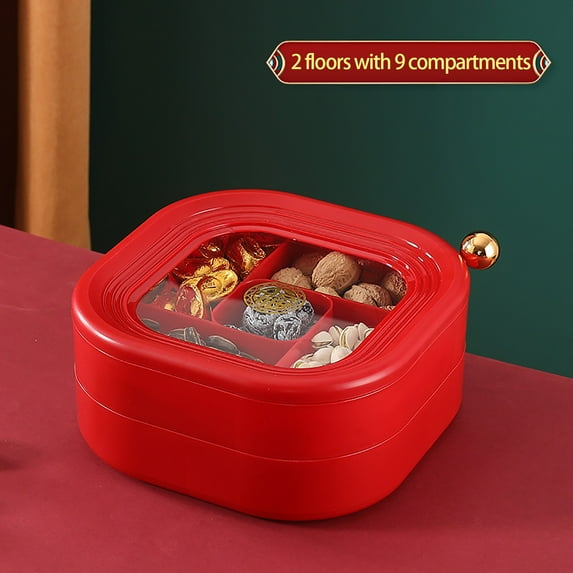 Multi Layer Candy Box with Compartments, Stackable Snack Storage ...