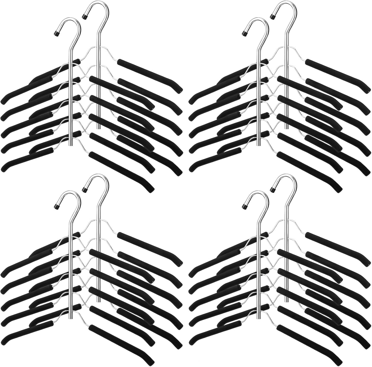 8 Pcs Multi Layer Clothes Hangers 5 in 1 Sweater Shirt Hanger for ...