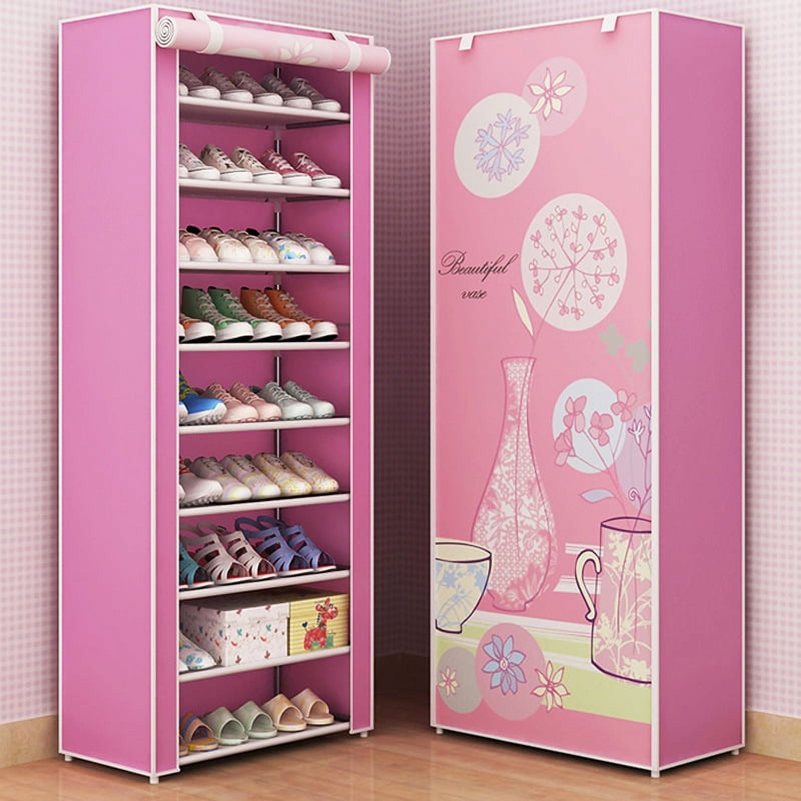 Multi-Layer Combination Shoe Rack Dustproof Storage Shoe Cabinet School ...
