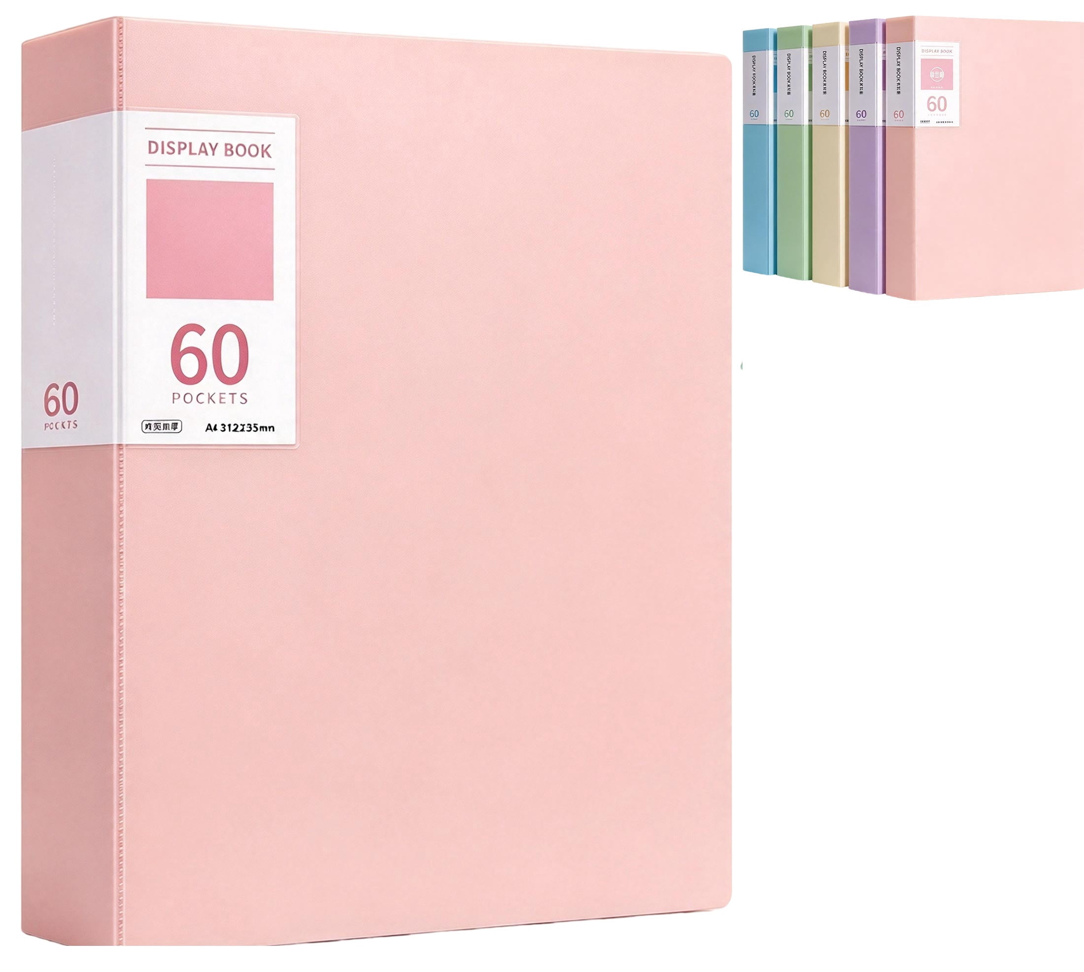 Multi-Layer Display Book File Folder, 60-Pocket Document Organizer ...