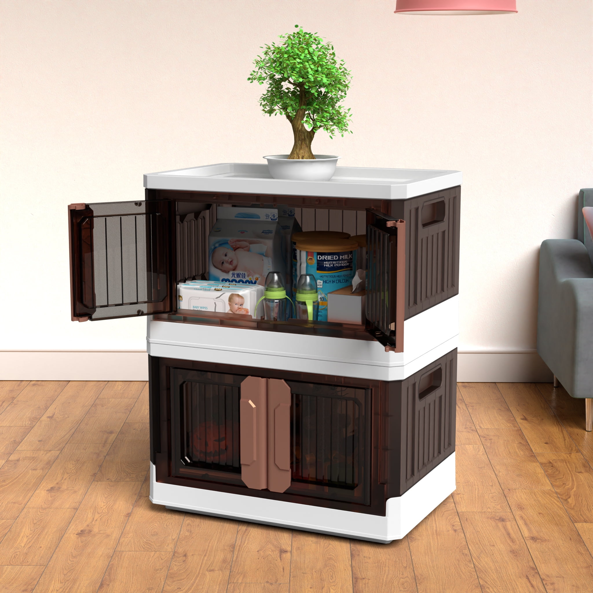 Multi-Layer Foldable Storage Cabinet - Storage Lockers For Home ...