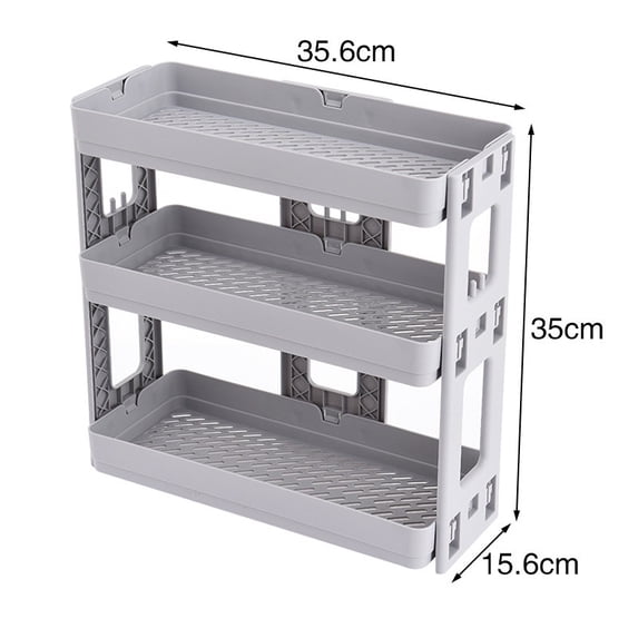 Multi-Layer Plastic Bathroom Sink Shelf - Versatile Countertop Storage ...