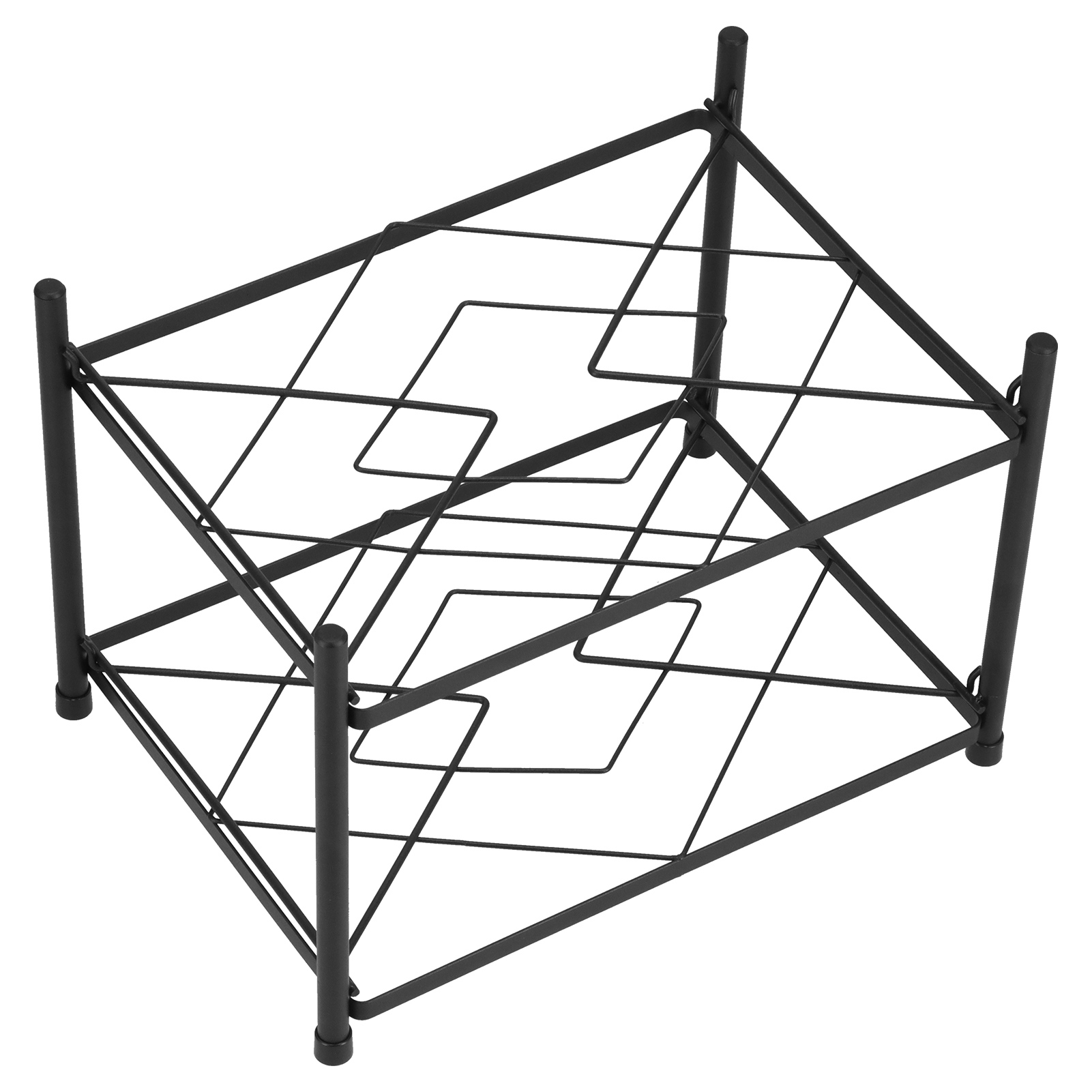 Multi Layer Pot Rack Free Standing Pan Organizer Holder Shelf Electric ...