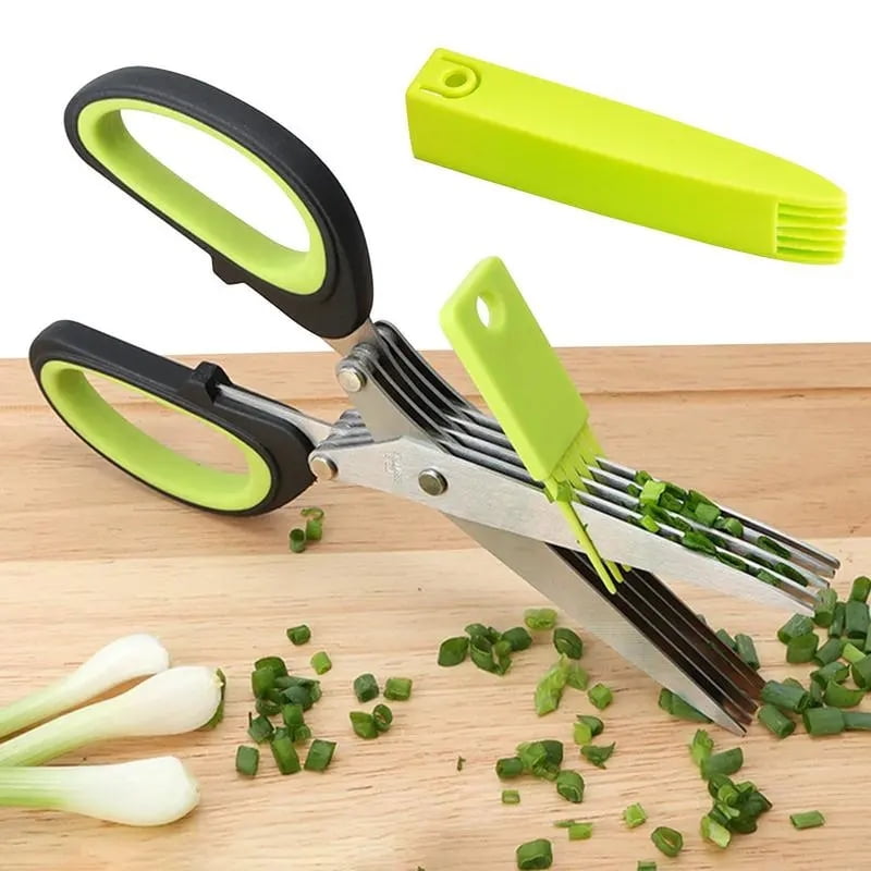 Multi-Layer Scissor Stainless Steel Kitchen Scissor Green Onion Scissor ...