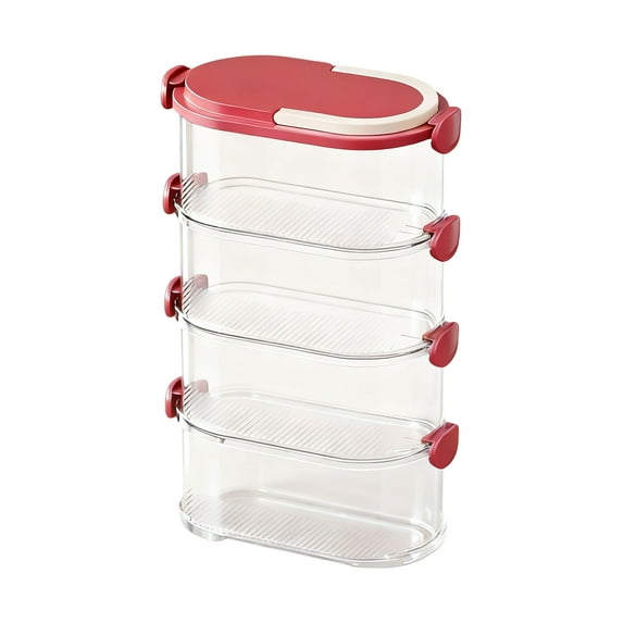 Multi-Layer Sealed Food Organizer, Stackable Spice Storage Box for ...