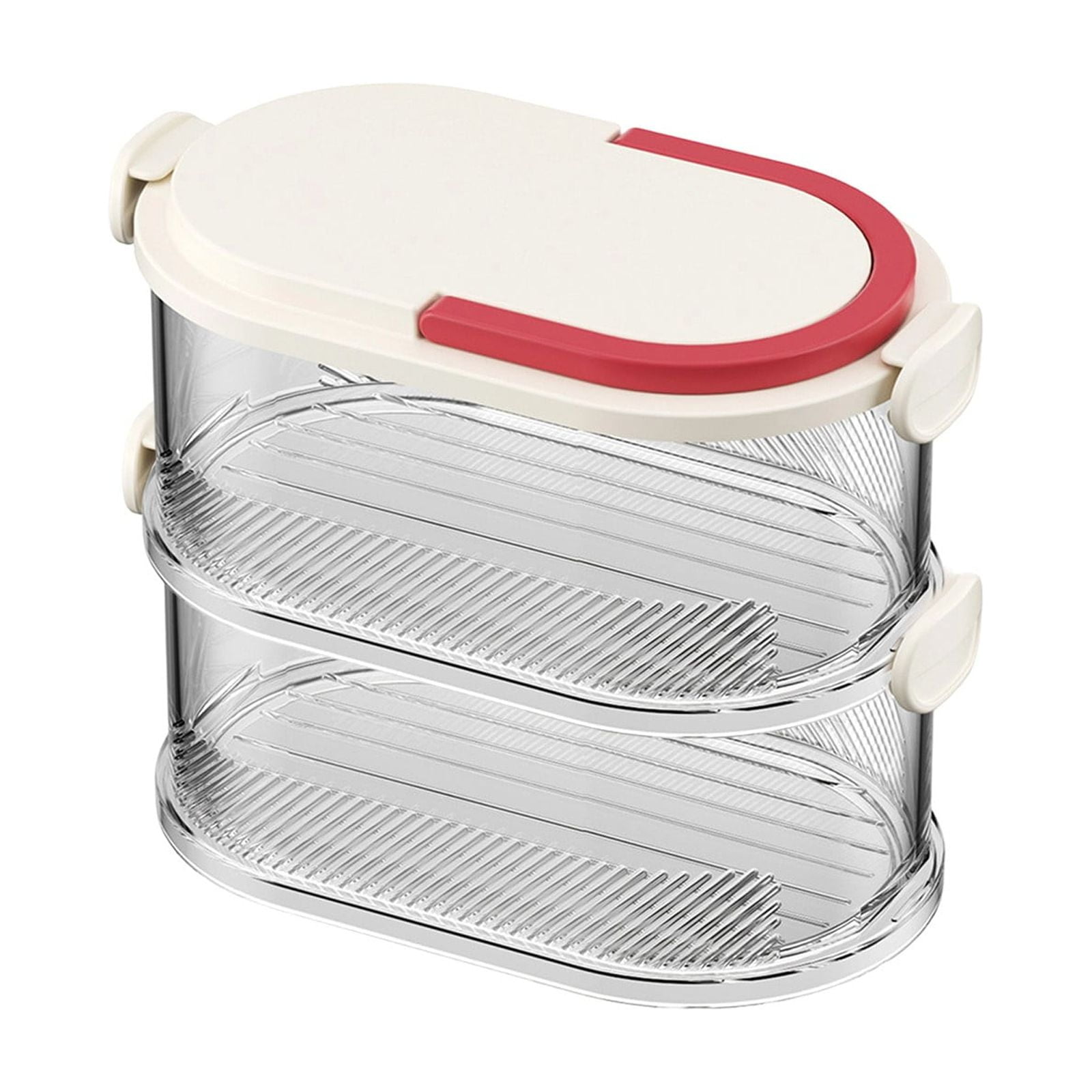 Multi Layer Sealed Organizer Airtight Stackable Kitchen Rack for Herbs ...