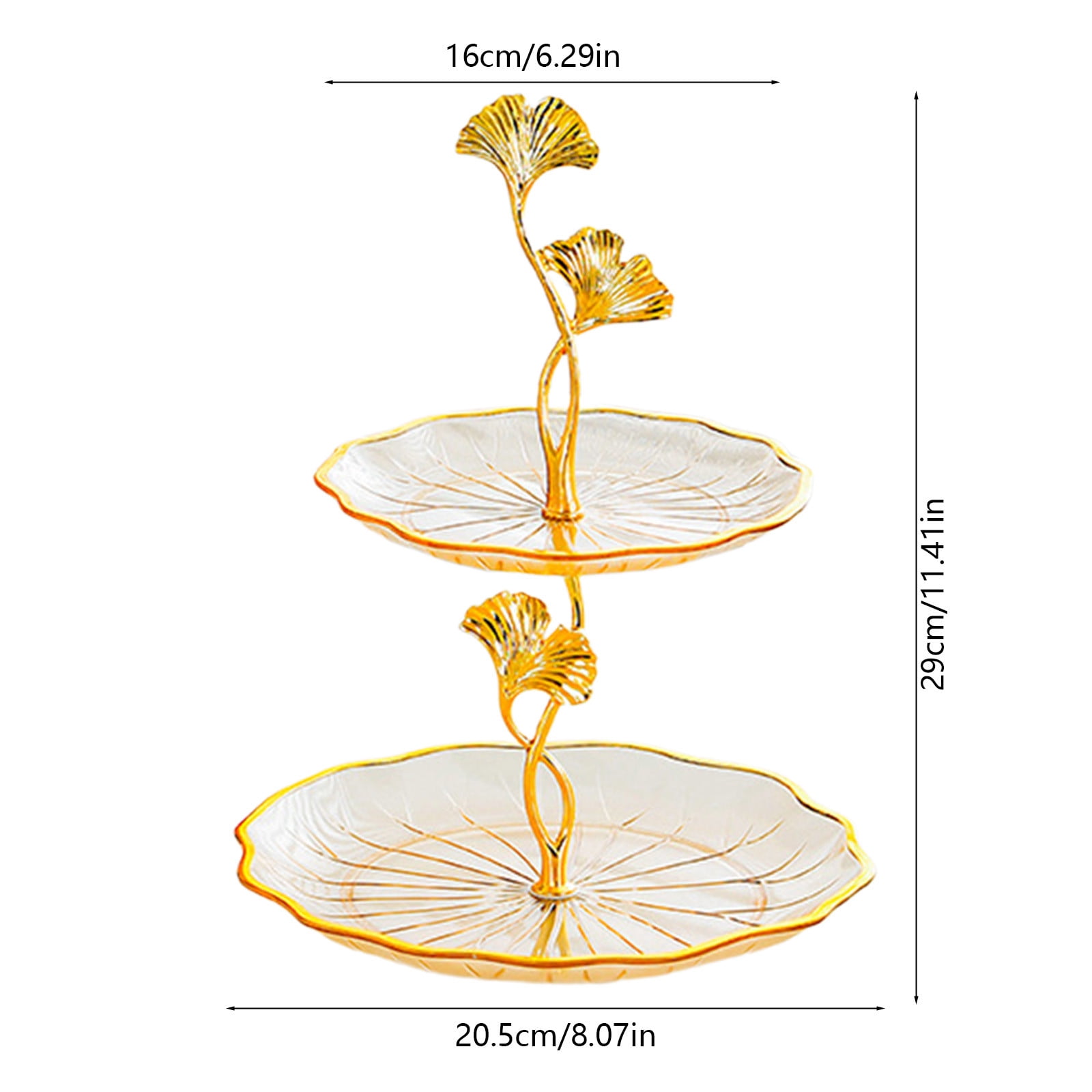 Multi-Layer Serving Plate Stand for Desserts Fruits and Snacks, Elegant ...
