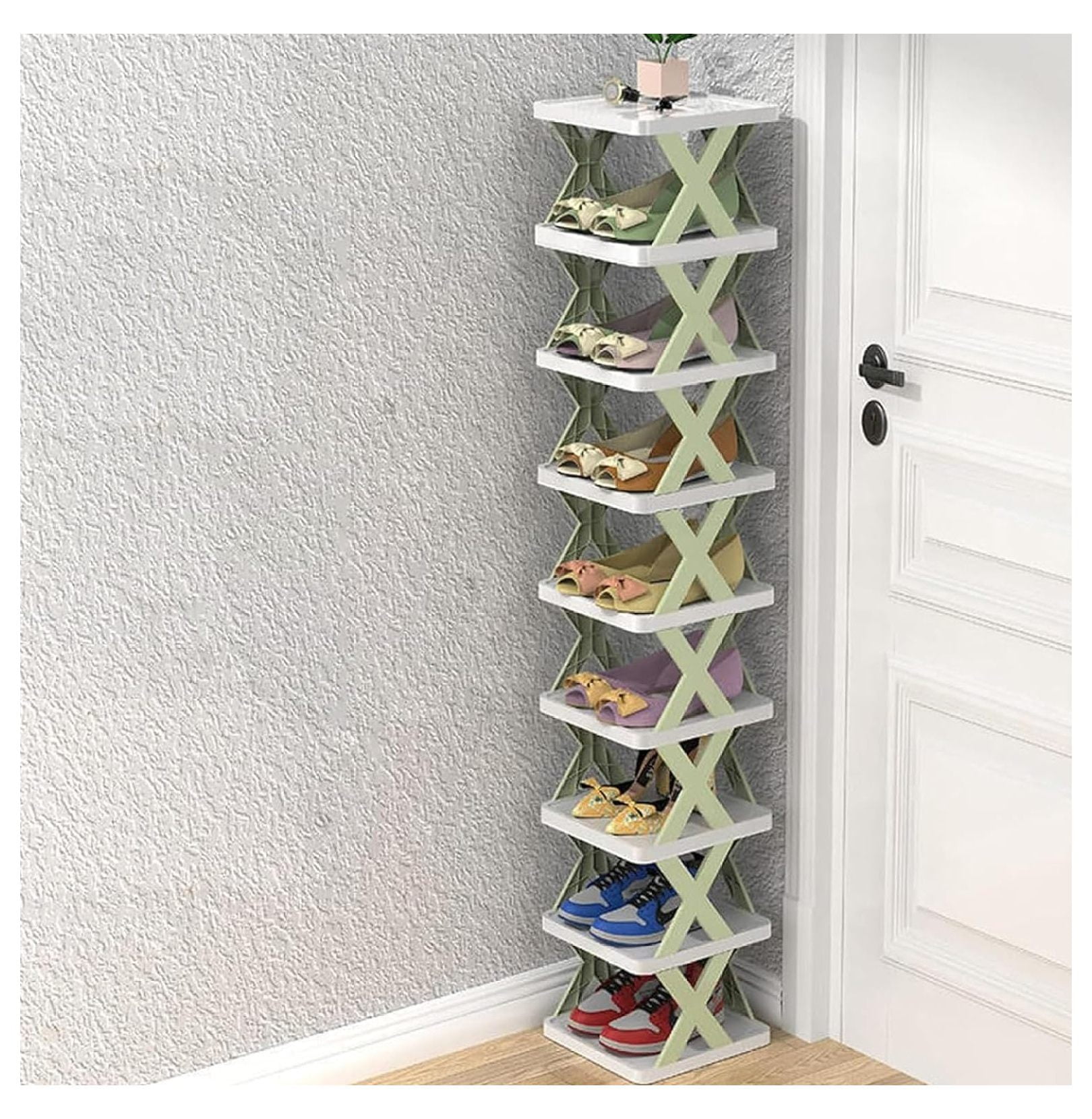 Multi-Layer Shoe Rack Storage Organizer, Expandable Shoe Rack, Vertical ...