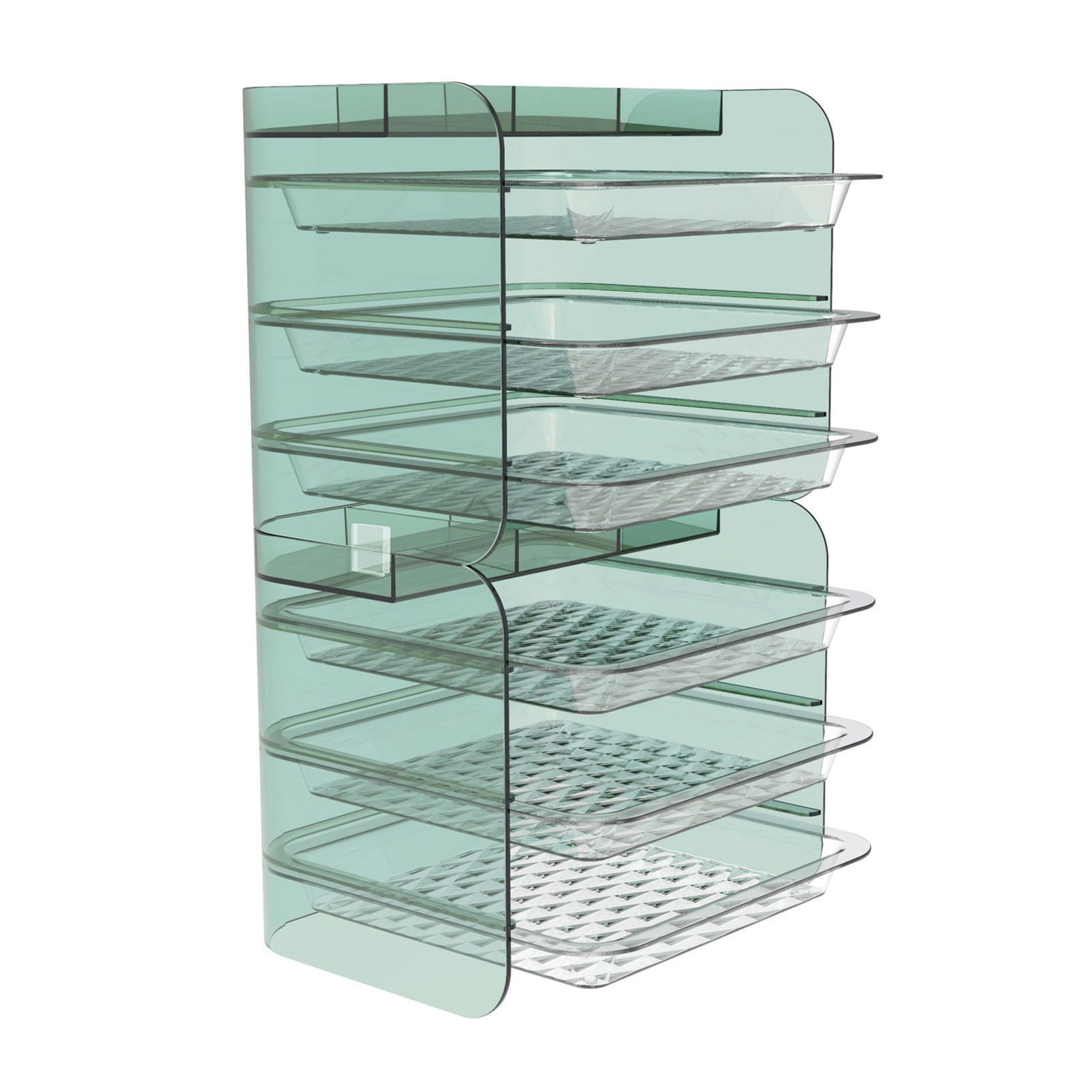 Multi Layer Sorting Tray Acrylic Tray Organizer for Cosmetics Kitchen ...