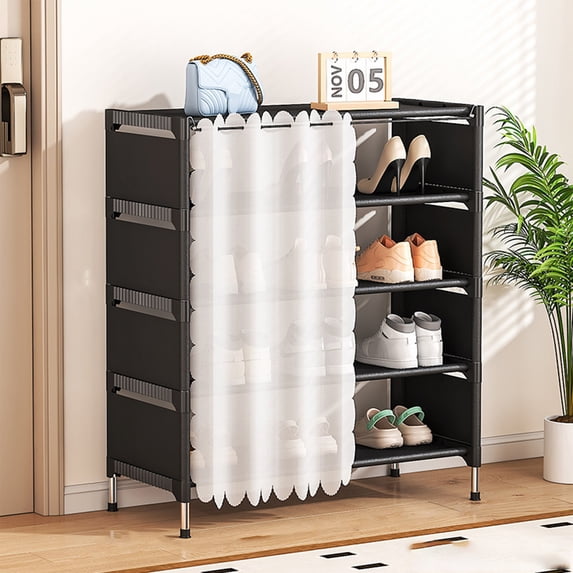 Multi-Layer Stackable Shoe Rack Storage Organizer, Dust-Proof and ...