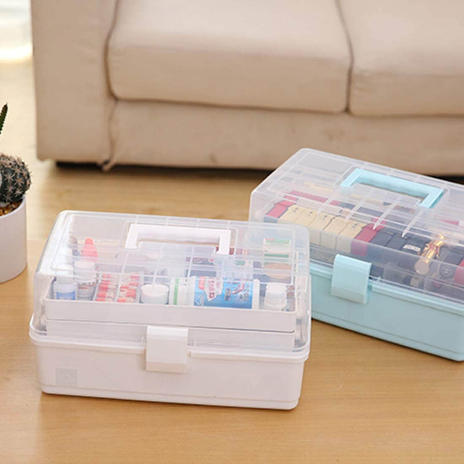 Multi-Layer Storage Box White Three-Layer Extra Large Organizers and ...