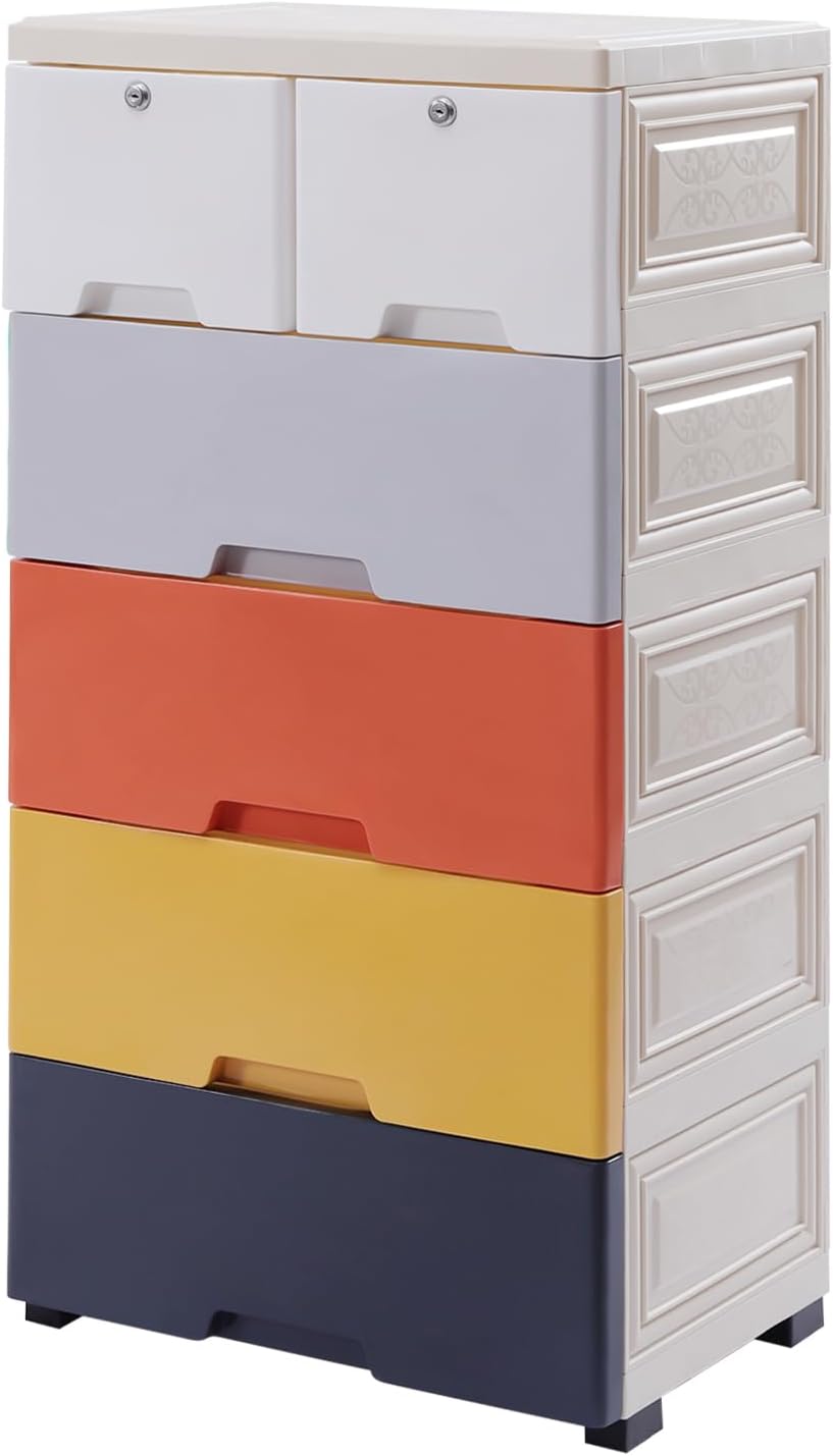 Multi-Layer Storage Cabinet, Stackable Vertical Clothes Storage Tower ...