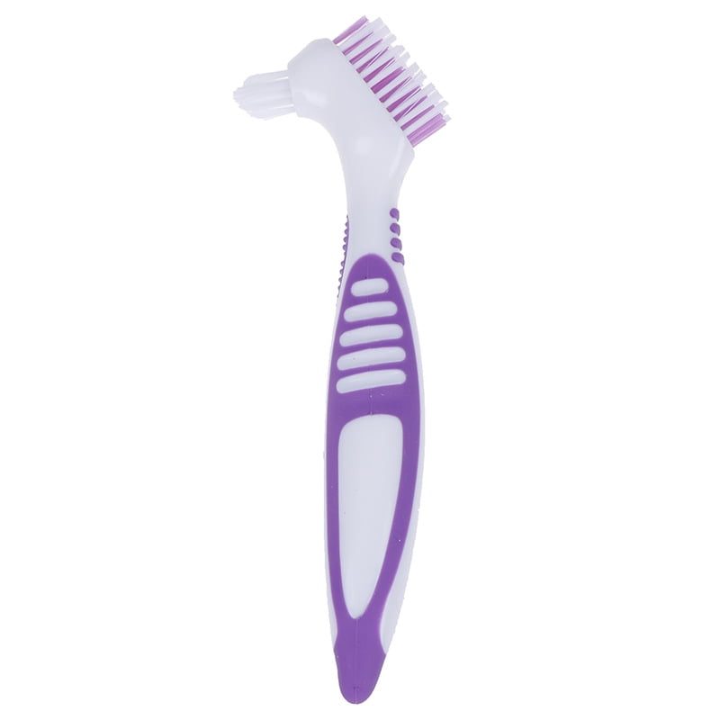 Multi-Layered Bristles Denture Cleaning False Teeth Brush Oral Care Non ...