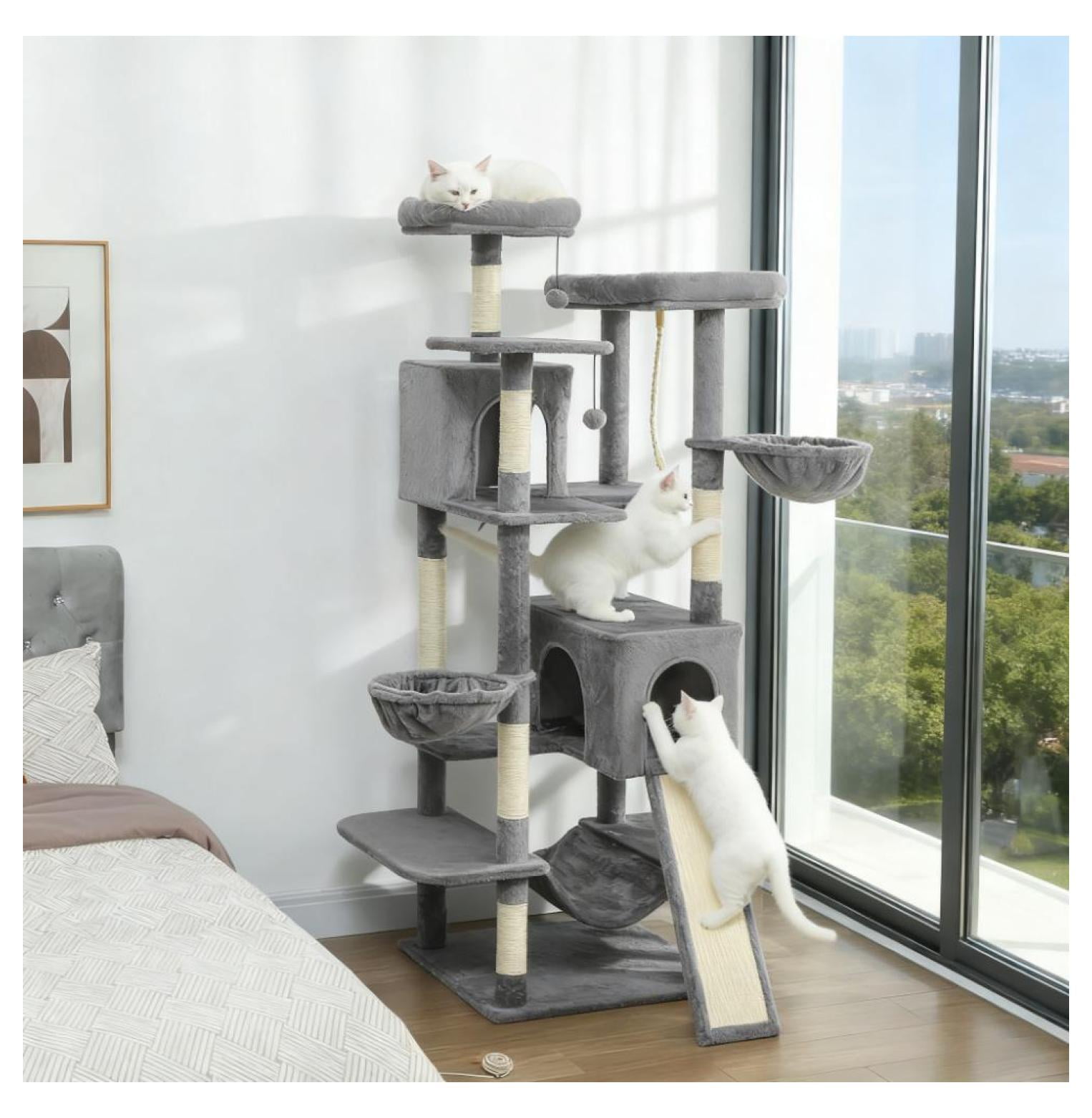 Multi-Level Cat Tower 69" Cat Tree - Walmart.com