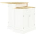 Multi - Level Island Table with Adjustable Shelving, Double - door ...