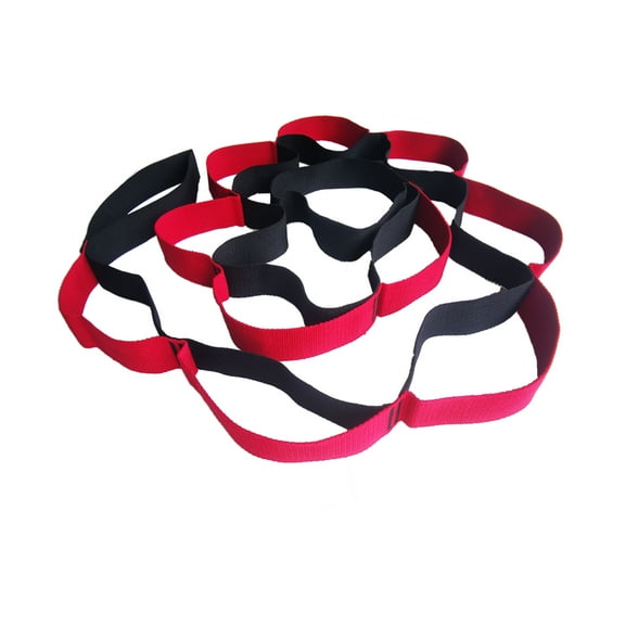 2-Pack Adjustable Dance Stretch Bands with 8 Elastic Loops – Flexible ...