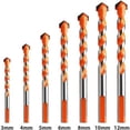 Multi-Material Triangle Metal Drills 7-Piece Carbide Tip Drill Bit Set ...