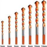 Multi-Material Triangle Metal Drills 7-Piece Carbide Tip Drill Bit Set ...