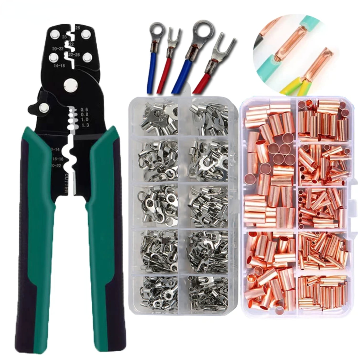 Multi- Mini terminal crimping pliers With Wire stripping Cutting Hand ...