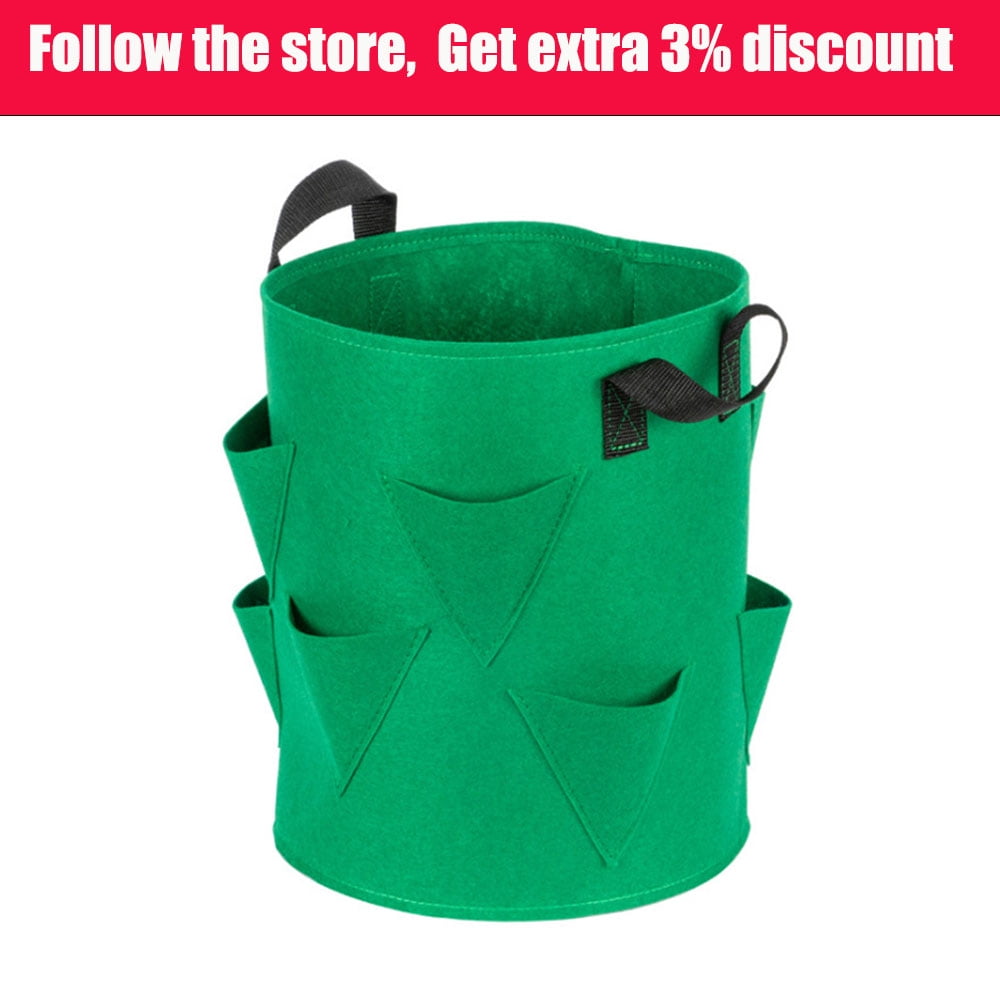Multi-Mouth Grow Bag 5/7/10 Gallons Strawberry Tomato Planting Bags ...