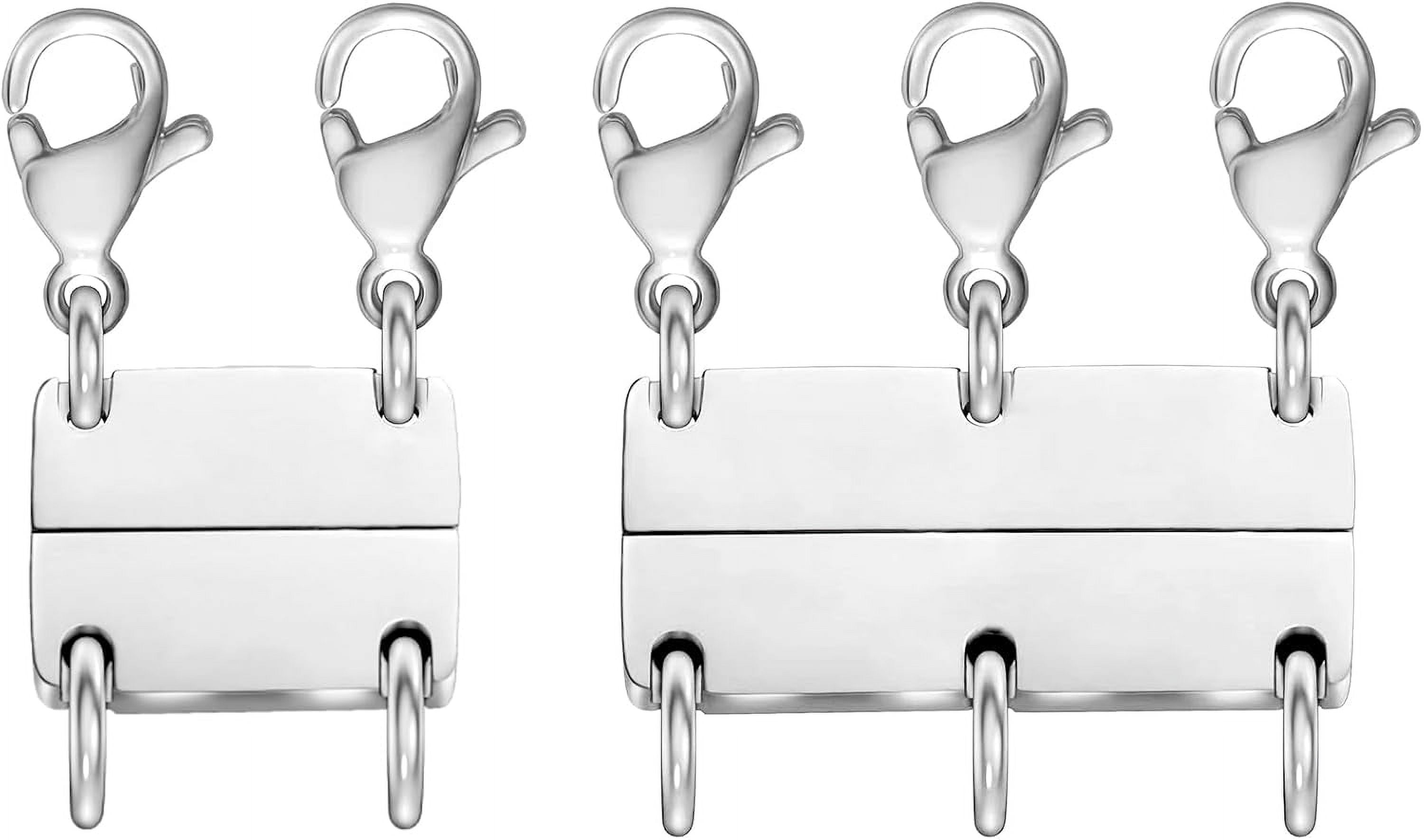 Multi Necklace Layering Clasps Magnetic Necklace Clasp,Gold and Silver ...