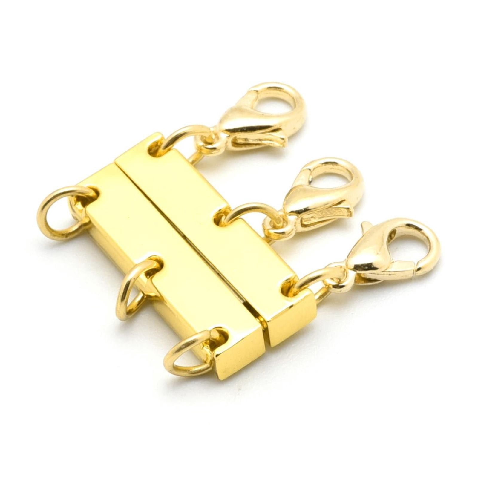 Multi Necklace Layering Clasps Necklace Clasp Gold And Silver Necklace ...