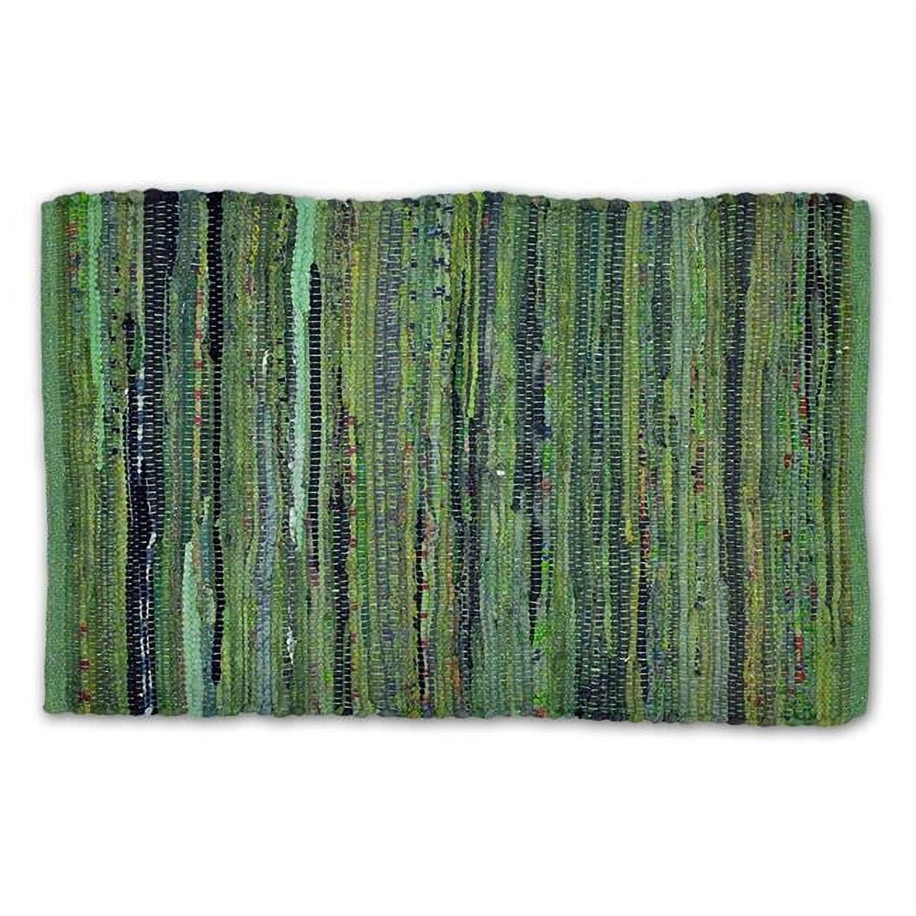 Multi Olive Green Rag Rug 50X80Cm - Walmart.com