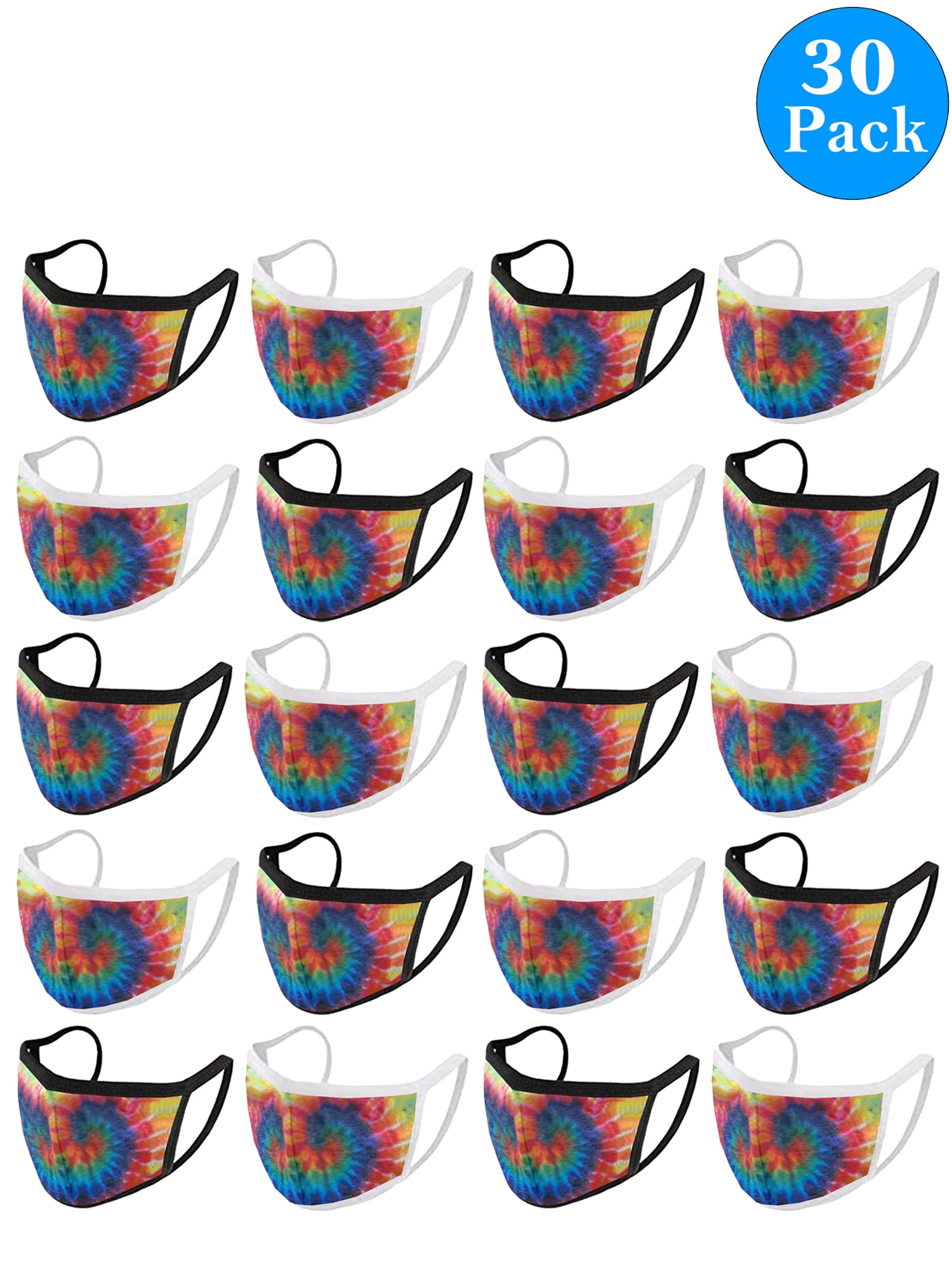 Multi-Pack Reusable Washable Earloop Cotton Fabric 2-Ply Mask - Walmart.com