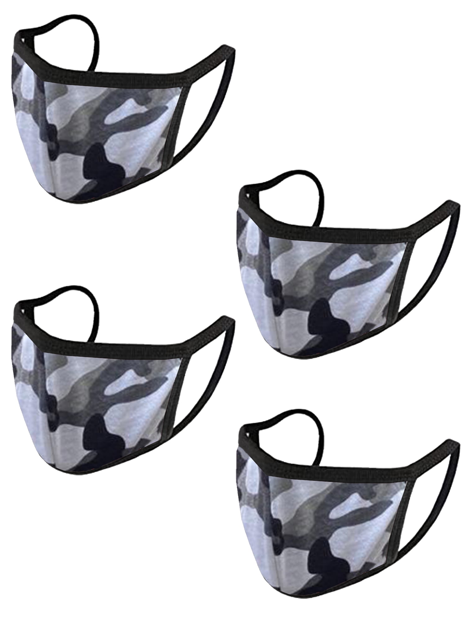 Multi-Pack Reusable Washable Earloop Cotton Fabric 2-Ply Mask - Walmart.com