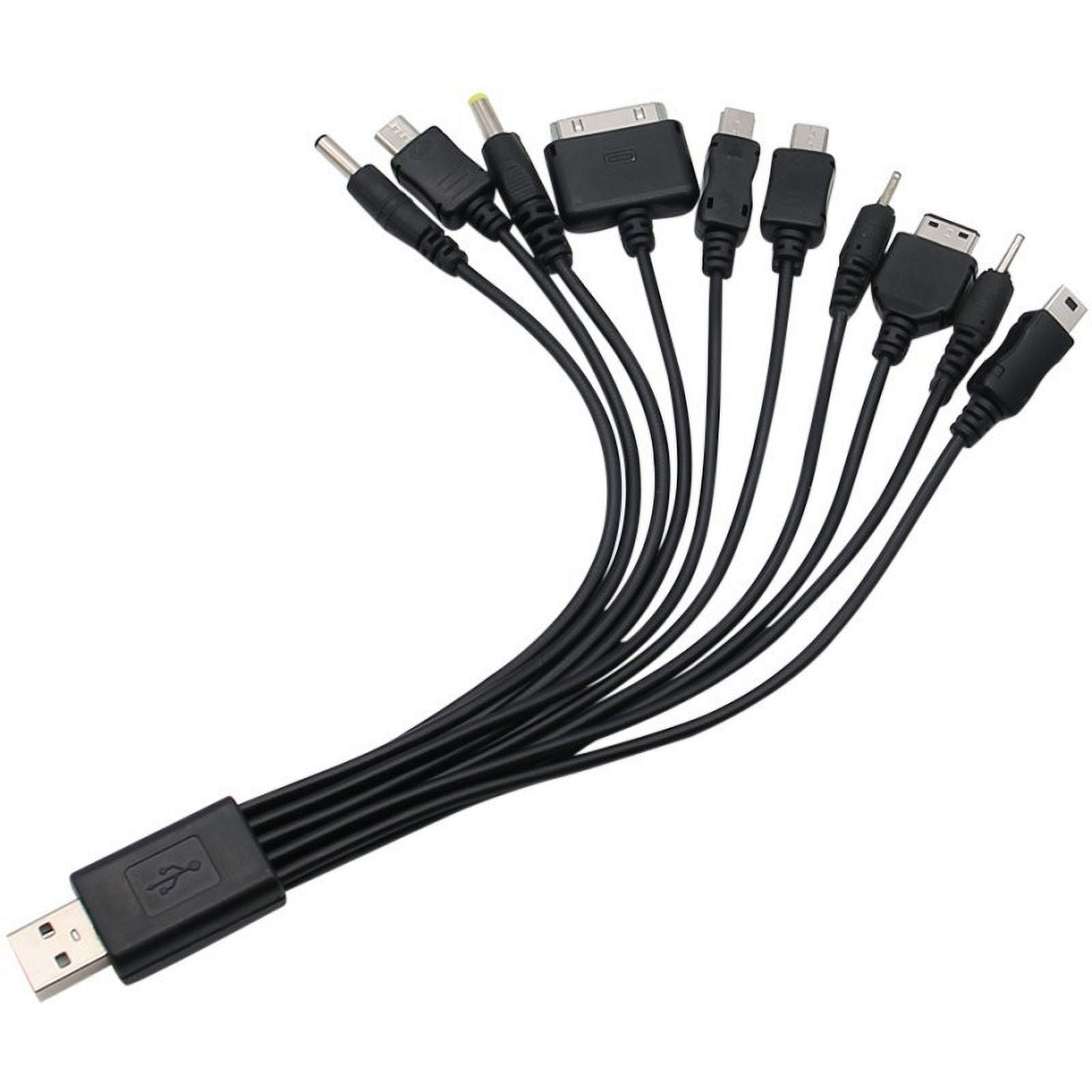 Multi Pin Cable Charger USB Adapter Cable Data Wire Cord 10 in 1 ...