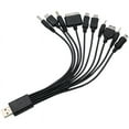 Multi Pin Cable Charger USB Adapter Cable Data Wire Cord 10 in 1 ...