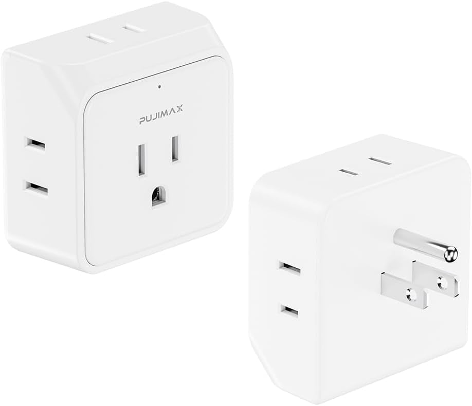 Multi Plug Outlet Extender,Portable Travel Adapter with 5 Outlet ...