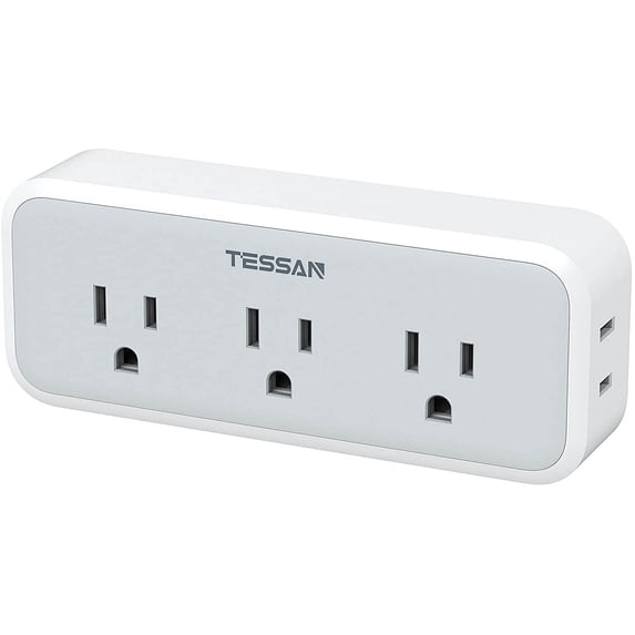 Multi Plug Outlet Extender, Sur Protector Wall Splitter with 5 ...
