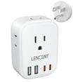 LENCENT Multi Plug Outlet Extender with USB, 4 AC Electrical Outlet ...