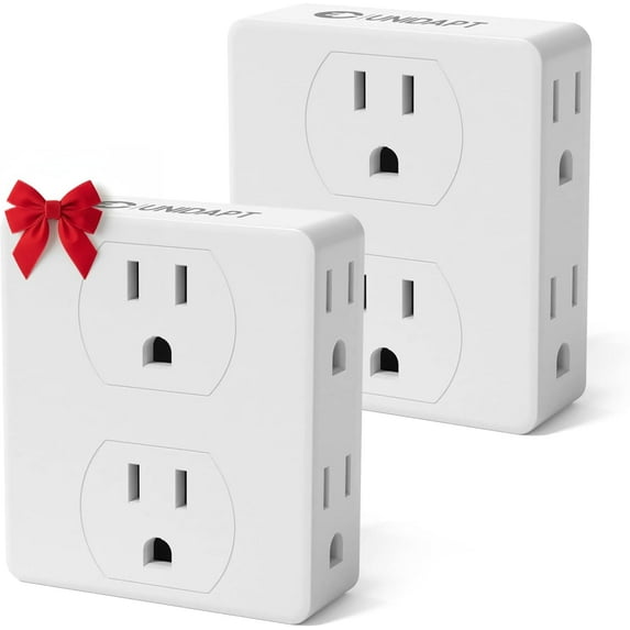 Multi Plug Outlet Splitter, Multiple Outlets Extender Adapter with 6 AC ...