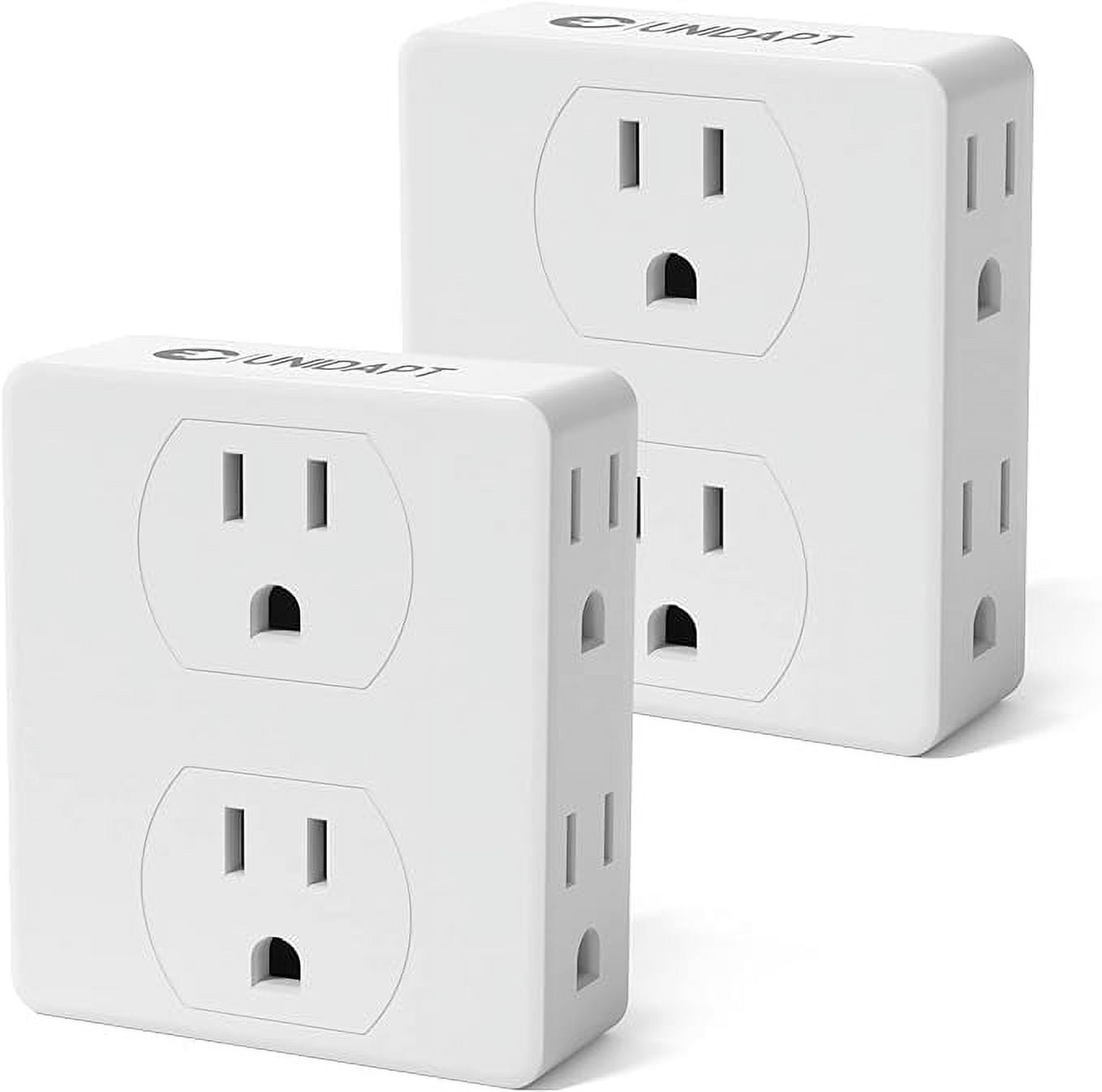 Multi Plug Outlet Splitter, Unidapt Multiple Outlet Extender Adapter ...