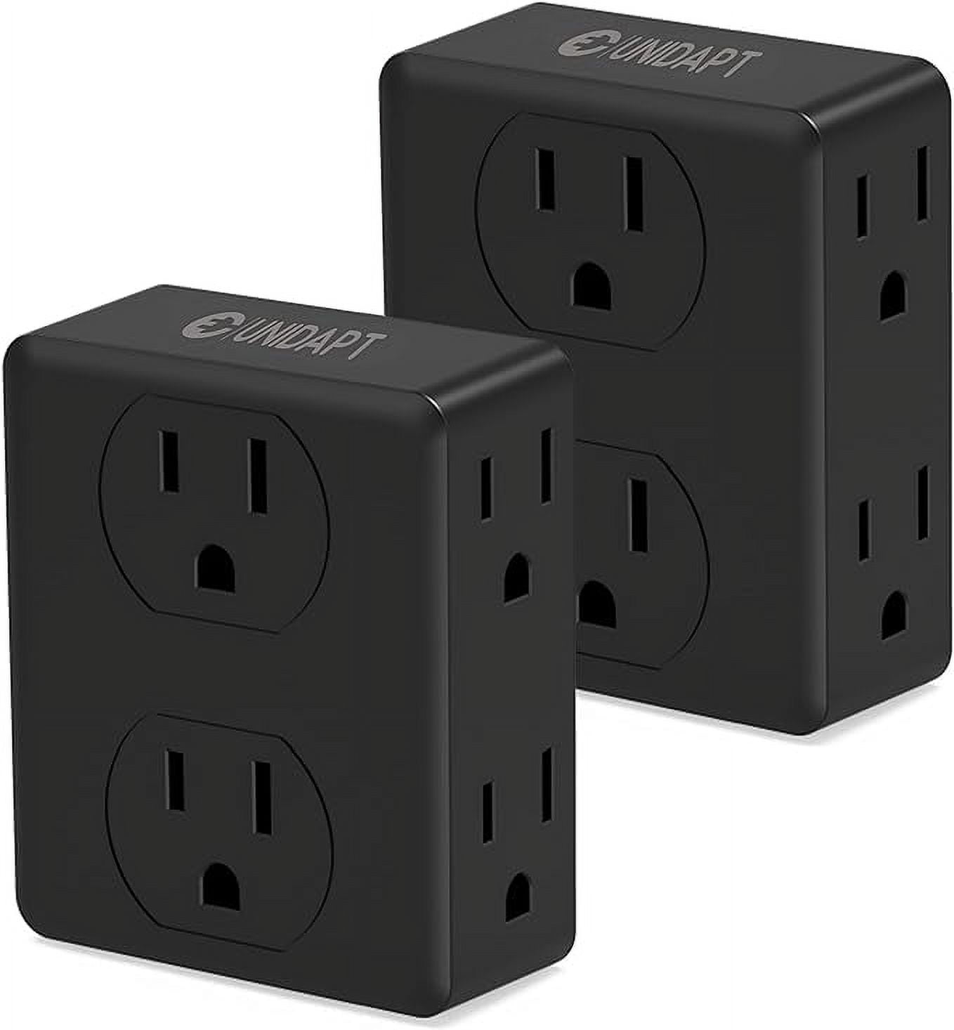 Multi Plug Outlet Splitter, Unidapt Multiple Outlet Extender Box with 6 ...