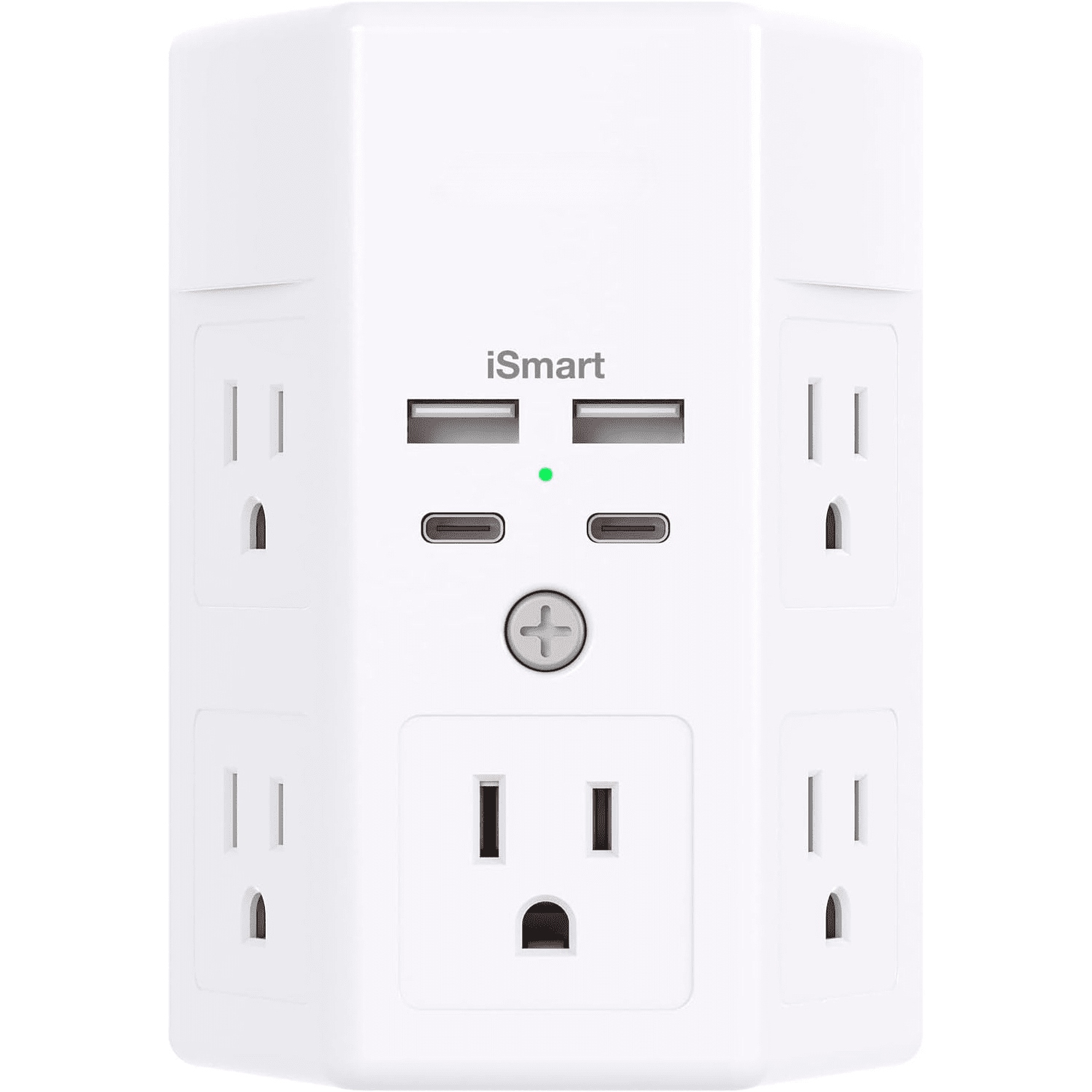 Multi Plug Outlet, Surge Protector, 5 Outlet Extender with 4 USB ...
