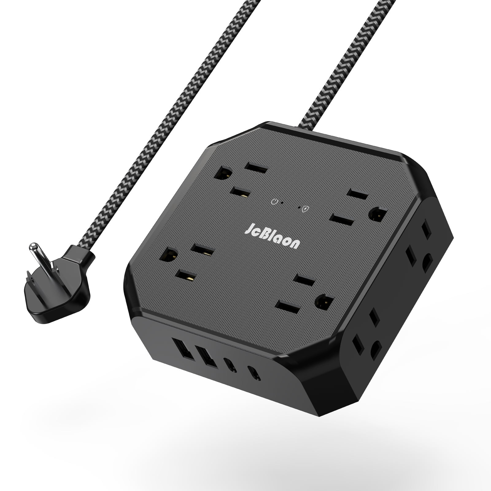 Multi Plug Outlet Surge Protector 6 Outlet Extender with 4 USB Ports(2 ...